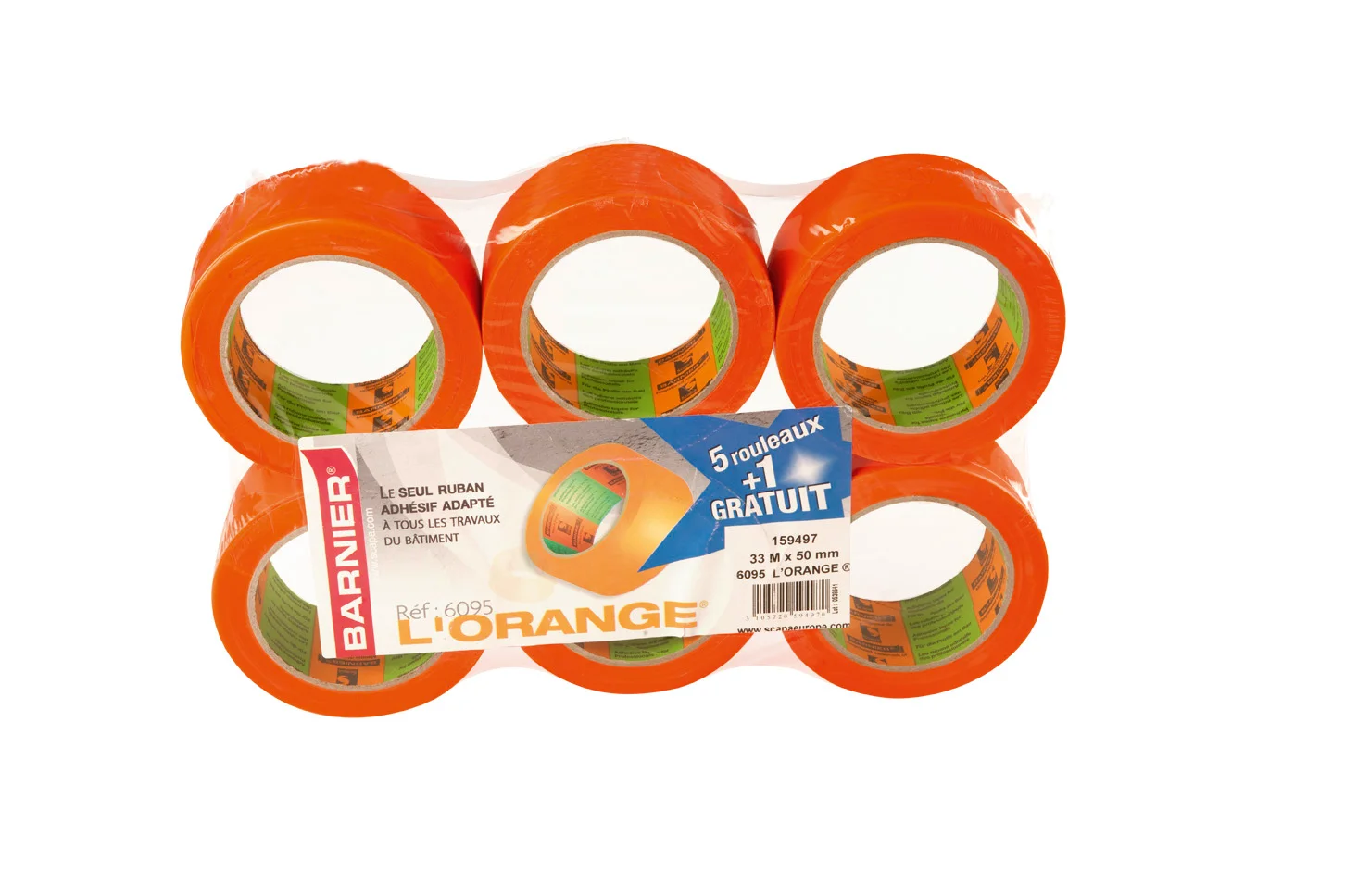 Pack De 5+1 Gratuit - Rubans Pvc Orange® Multi-Usages - 6095 Barnier ...